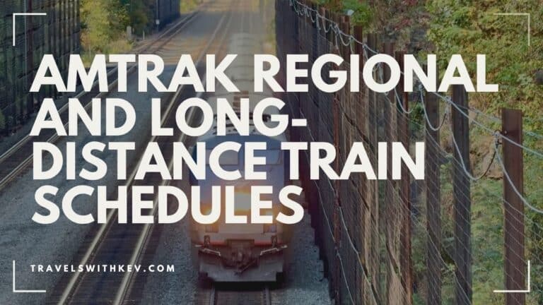 Amtrak Regional And Long-Distance Train Schedules - TWK