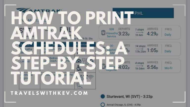 How to Print Amtrak Schedules: A Step-by-Step Tutorial - TWK