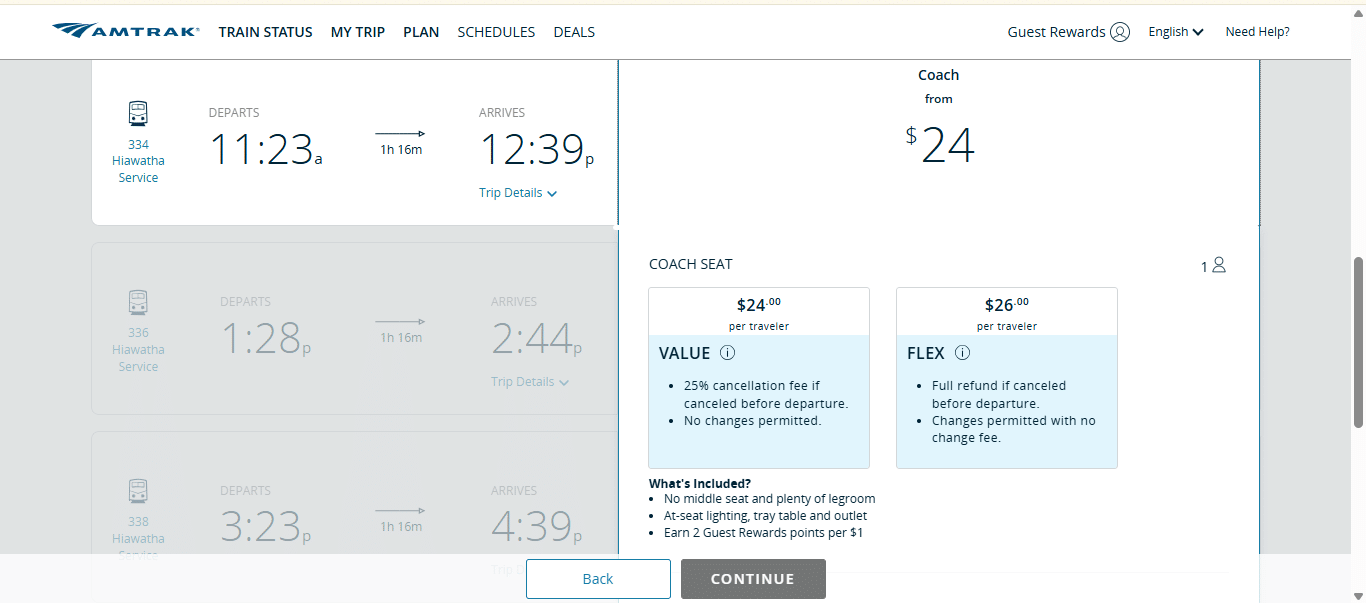 Amtrak Coach Fares: How To Choose the Best Fare - TWK