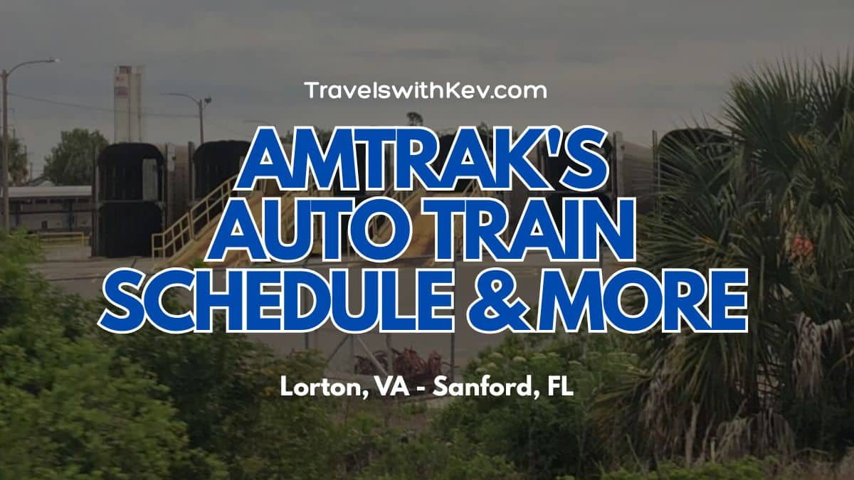 Amtrak’s Auto Train: Train Schedule & More - TWK